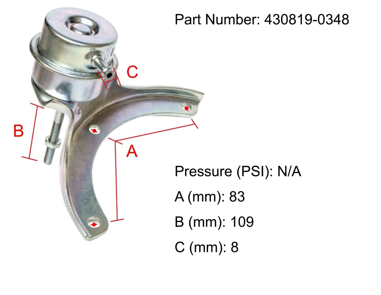 NEW OEM Garrett Turbocharger Actuator 430819-0348 | eBay
