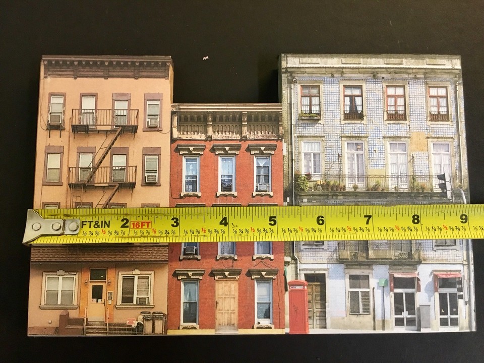 HO Scale Apartment #2 Combo Building Flat / Front 3D Background | eBay
