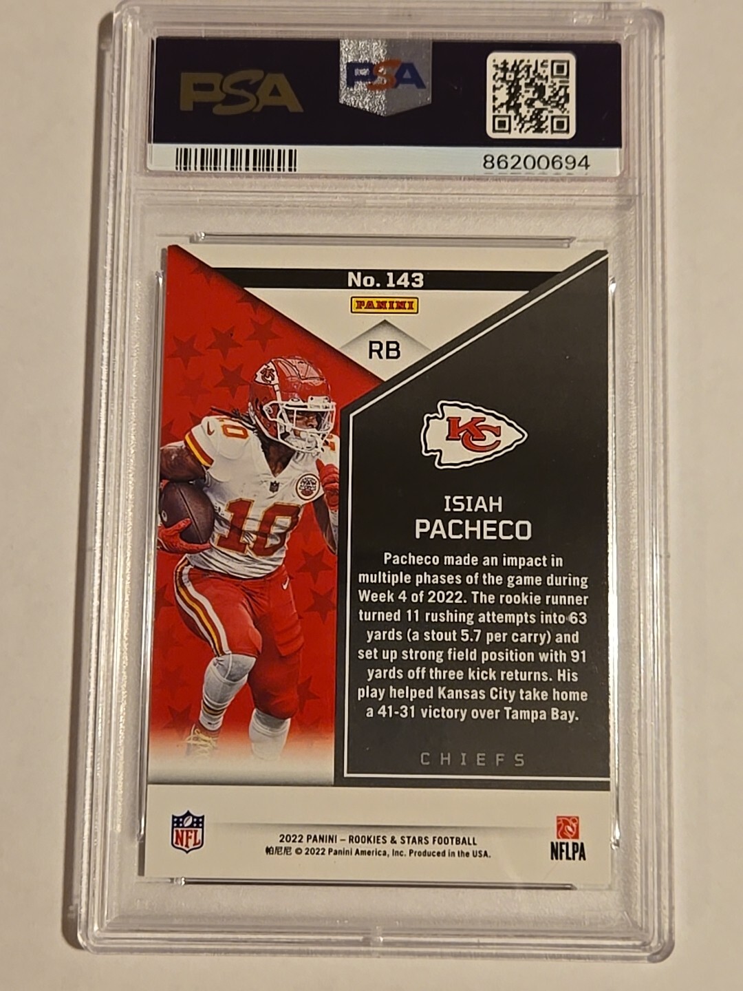 2022 Panini Rookies & Stars - Rookies Isiah Pacheco #143 Green (RC) for ...