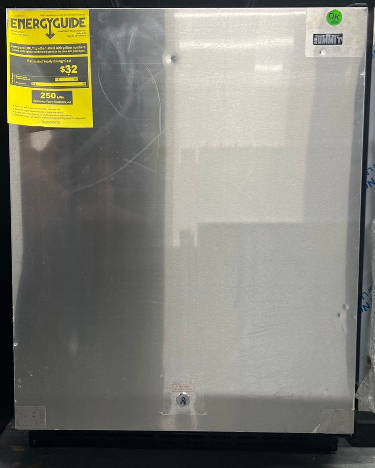 Summit AL54 24" Undercounter Refrigerator with Temperature Alarm | eBay