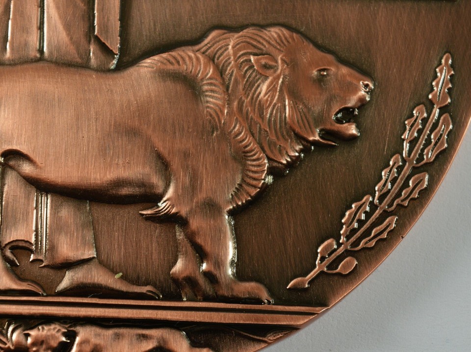 Full Size Bronze World War 1 Memorial/Death Plaque 'Dead Man's Penny ...