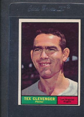1961 Topps #291 Tex Clevenger Angels EX *5782 | eBay