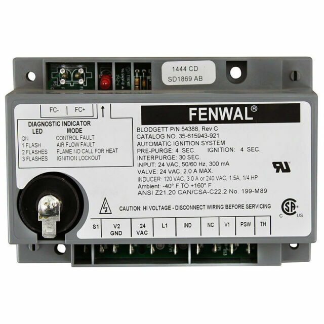 Blodgett 54388 Ignition Control Module Fenwal Hv100g for sale online | eBay