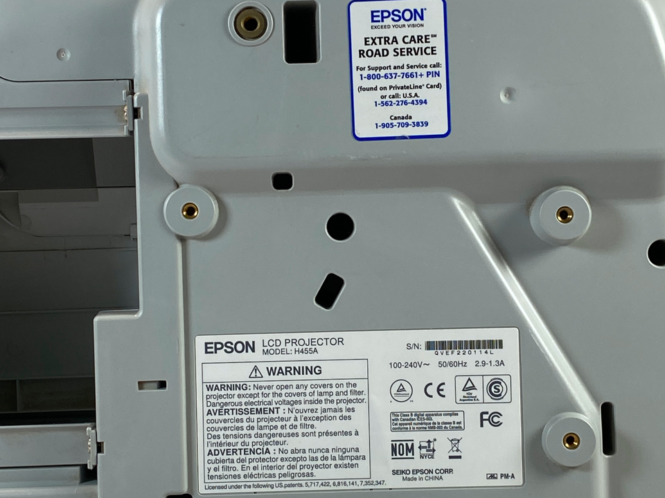 Epson PowerLite 475W 3LCD Projector Ultra Short Throw H455A HDMI LAN w ...