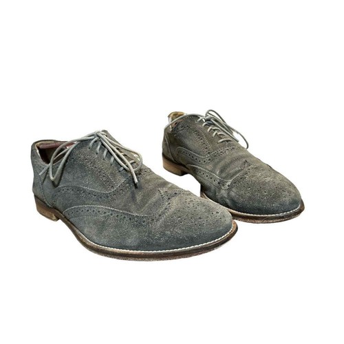 Classic J. Shoes Gray Suede Wingtip Mens (US 10)(EU 43) ~Repair | eBay