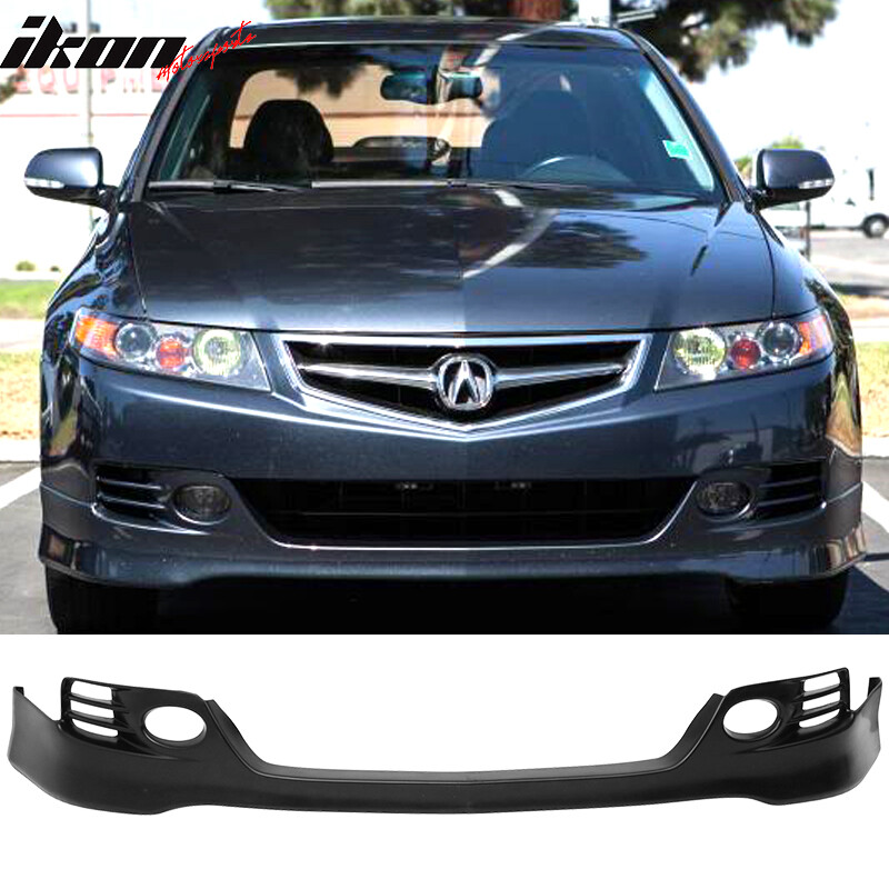 Fits 06-08 Acura TSX EURO-R Style Front Bumper Lip Spoiler Unpainted PU ...