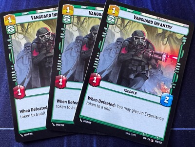 Star Wars Unlimited Spark of Rebellion 3X Vanguard Infantry Common Card ...