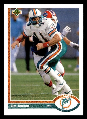 Jim Jensen 1991 Upper Deck #251 Miami Dolphins FOOTBALL *081 | eBay