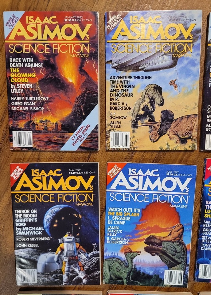 ISAAC ASIMOV'S Science Fiction Magazines - Thirteen (13) Issues from ...