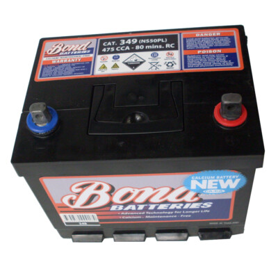 Bond Battery NS50 349 for Mitsubishi Chrysler Valiant 6Cyl & V8 475CCA ...