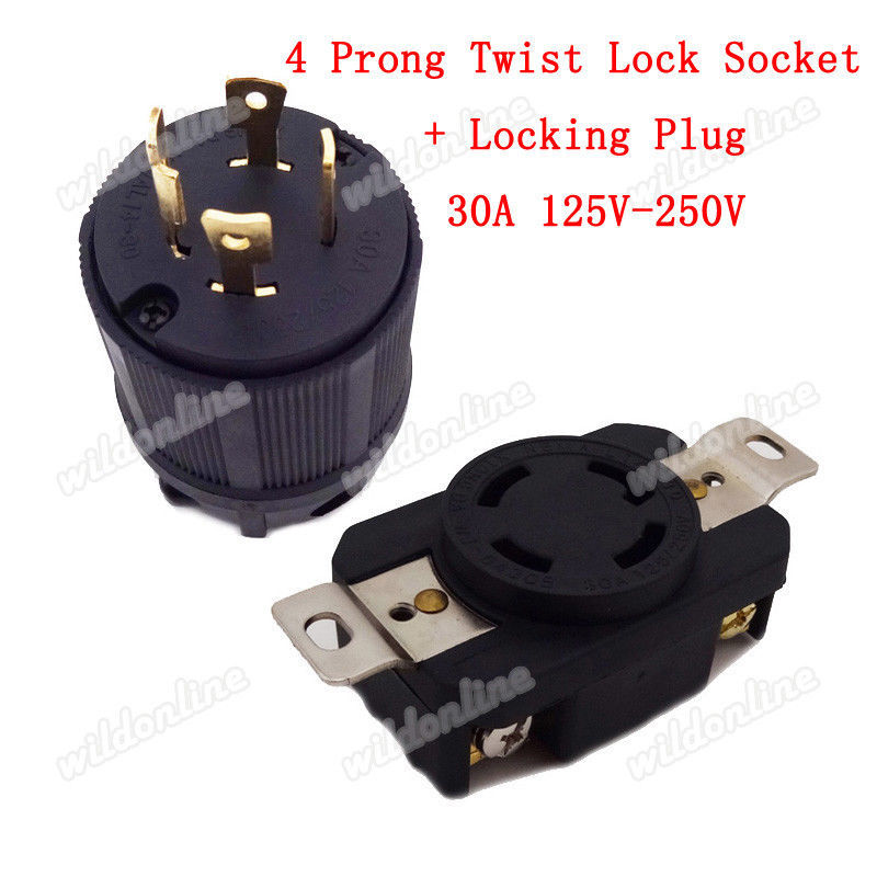 30 Amp Twist Lock Socket NEMA L14-30R 30 Amp 125/250V Twist Lock ...