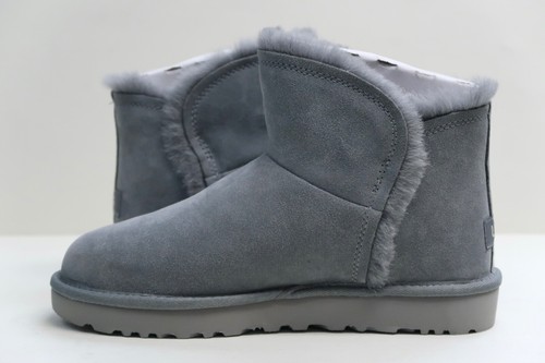 UGG Classic Mini Fluff High-Low Grey Women's Size US 7 Boots 1103745 ...