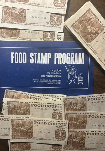 Vintage $1.00 USDA Food Coupons Original Paper Food Stamp Currency 70’s ...