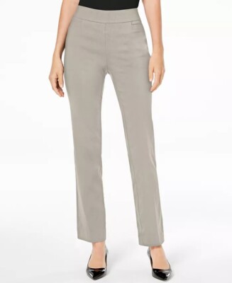 JM Collection STONEWALL Women's Tummy Control Straight Leg Pants, US X ...