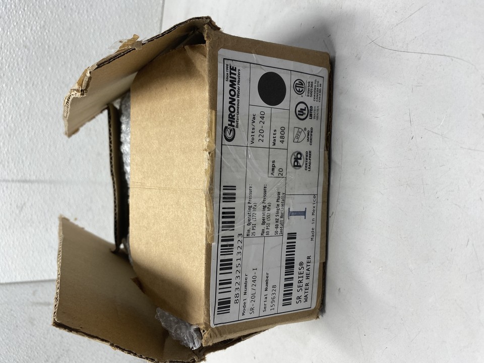 Chronomite SR-20L/120-W-I Instant-Flow SR Series Water Heater | eBay