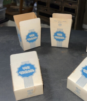 Vintage 4pc. 1936 Half Pint Ice Cream Dairy Boxes Containers- Alaska | eBay