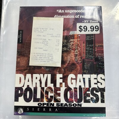 Police Quest IV: Daryl F. Gates -- Open Season (PC) New. Sealed ...