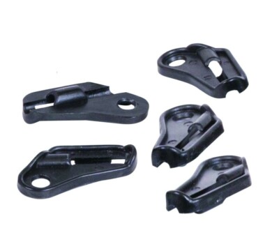 5 x Guy Line Rope Runners Black Plastic Self Locking Camping Tent ...