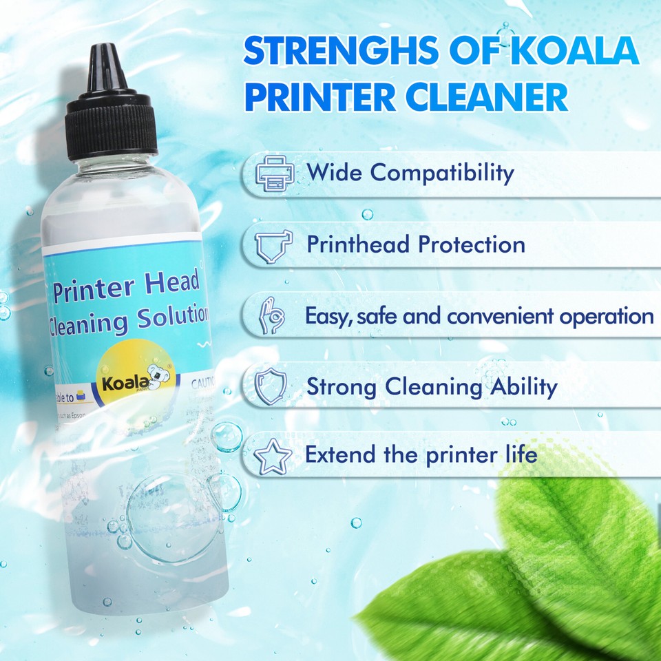 Epson Printer Head Cleaning Kit 240ML Cleaner Solution Flush HP Canon ...