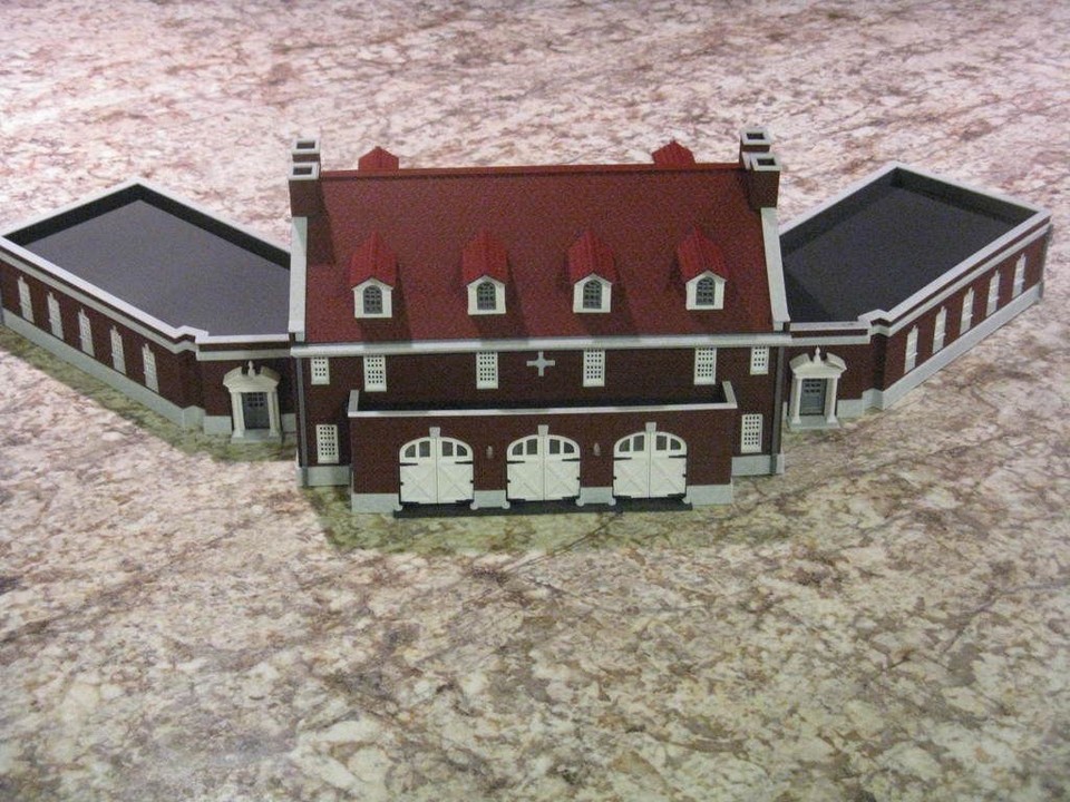 3d printed FORT KNOX FIRE STATION AND GUARD HOUSE, HO SCALE | eBay