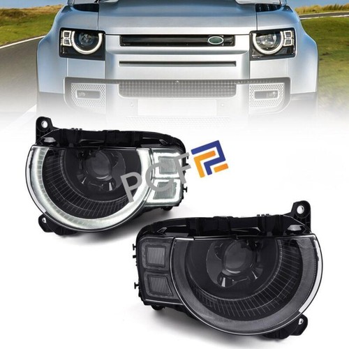 Pair LED Matrix Headlights For Land Rover Defender L663 Headlamp LH&RH ...