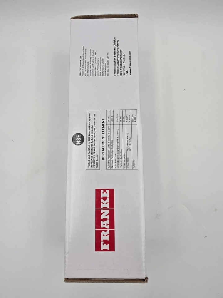 Franke FRX02 Undersink Water Filtration for FRX Canisters - Chlorine ...