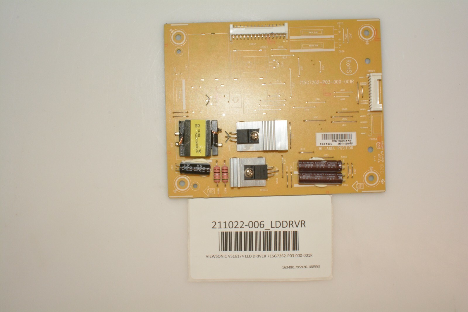 VIEWSONIC VS16174 LED DRIVER 715G7262-P03-000-001R | eBay