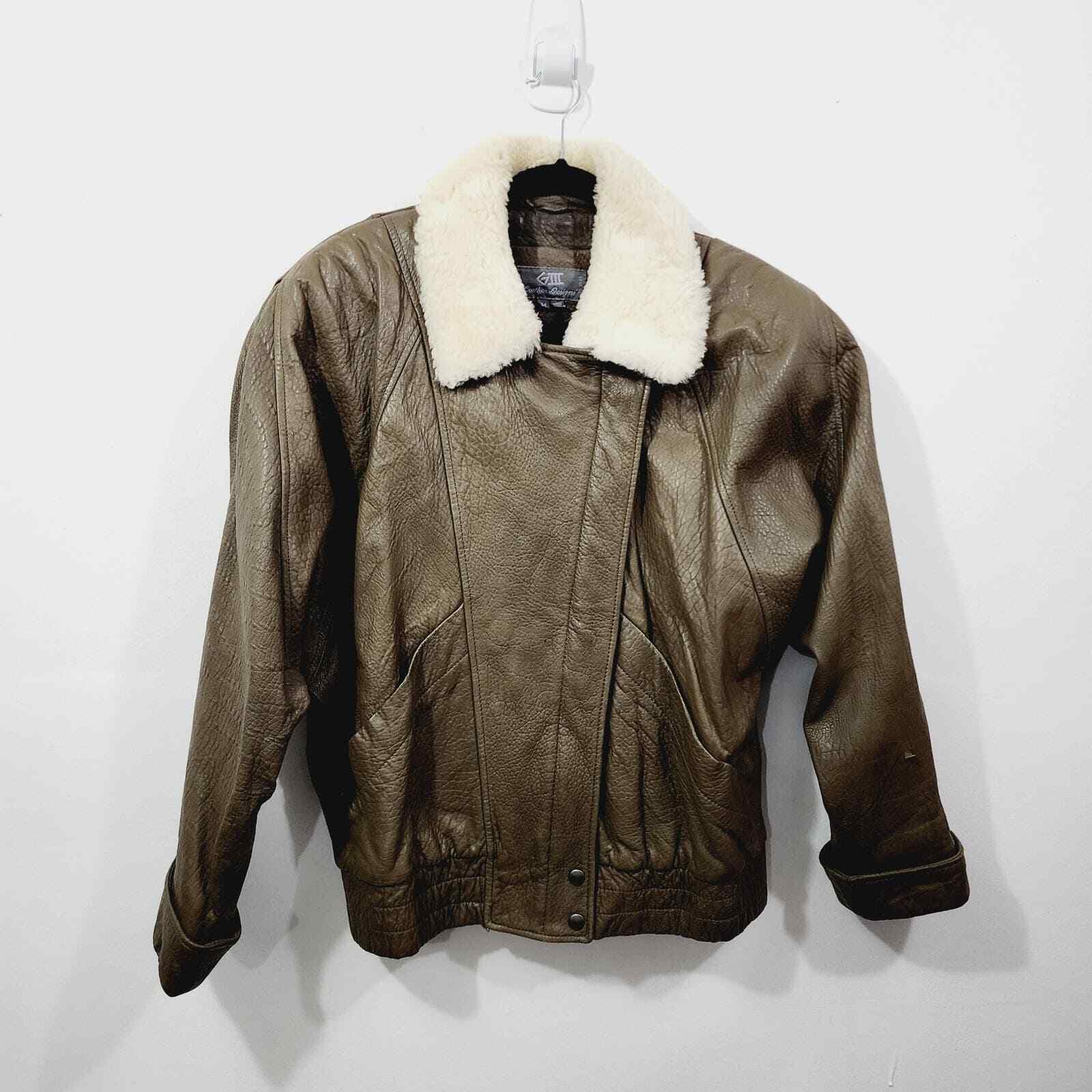 Vintage Global Identity G-III Leather Bomber Coat She… - Gem