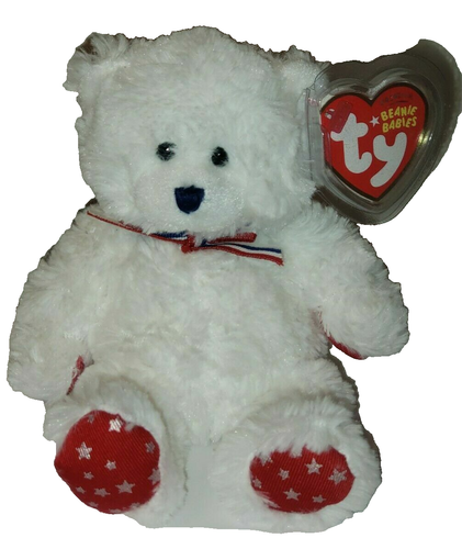 Ty Beanie Baby - UNCLE SAM (White Version) Bear 7.5" NEW MWMTs Plush ...
