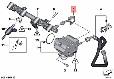 Genuine BMW R55N R56N R57N R58 R59 R60 Pressure Hose Assembly OEM ...