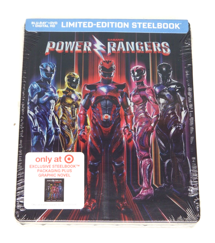 Power Rangers (Blu-ray & DVD, Target Exclusive Steelbook) Includes ...