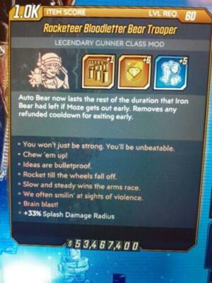 Any Level MODDED Moze Gunner Class Mod 38 Extra Skills/11 Stats! BL3 ...