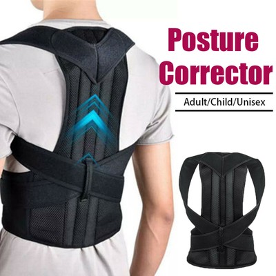 Straight Adjustable Lightweight Posture Corrector.Back & neck Relief ...
