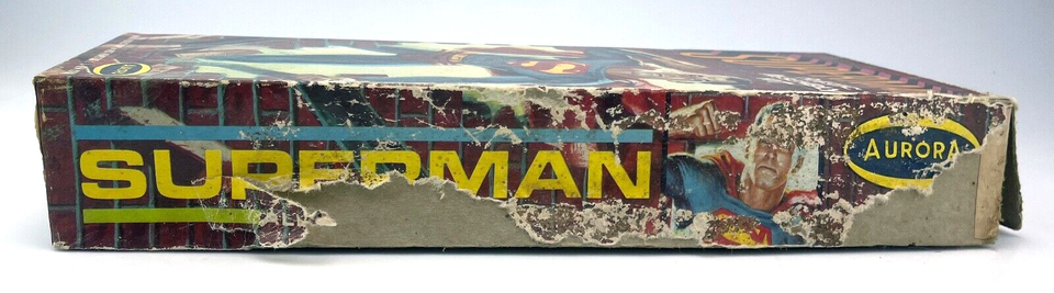 Vintage Original 1964 Aurora Superman Plastic Model Kit 462-98 Box ...