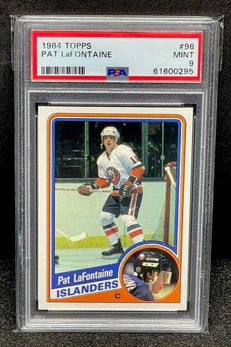 Pat LaFontaine Rookie PSA 1984 Topps #96 Graded PSA 9 Mint Islanders ...