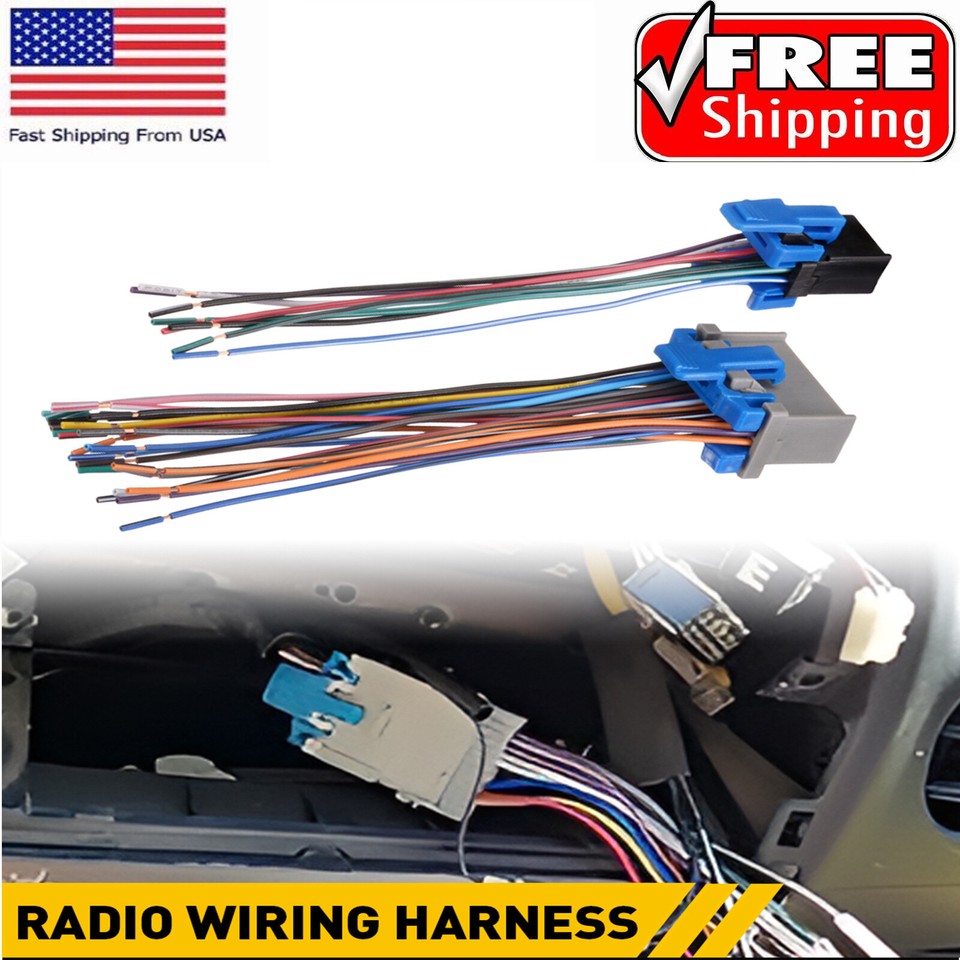 Wire Harness Adapter Kit Radio Aftermarket Fits GMC Hummer Buick | eBay