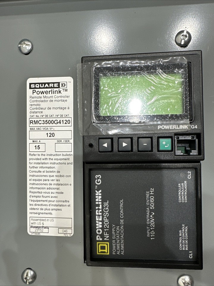 ⚡Square D RMC3500G4120 Powerlink G3 Remote Mount Controller NF120PSG3L ...