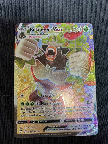 Rillaboom VMAX Shiny Vault - SV106 / SV122 - Pokemon - Shining Fates ...