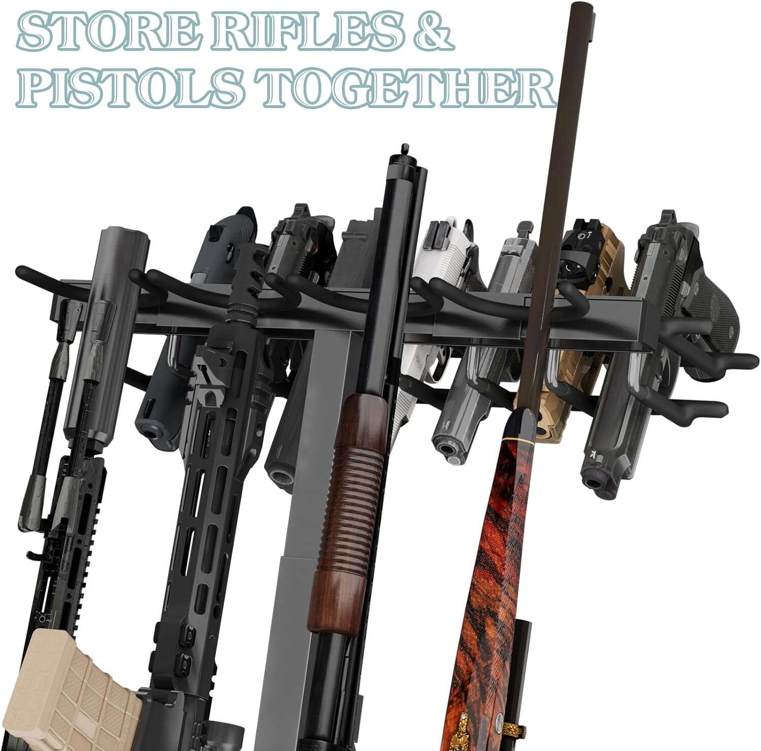 Portable Folding Gun Rack Rifle Rack Metal Shotgun Carbine for Shooting ...