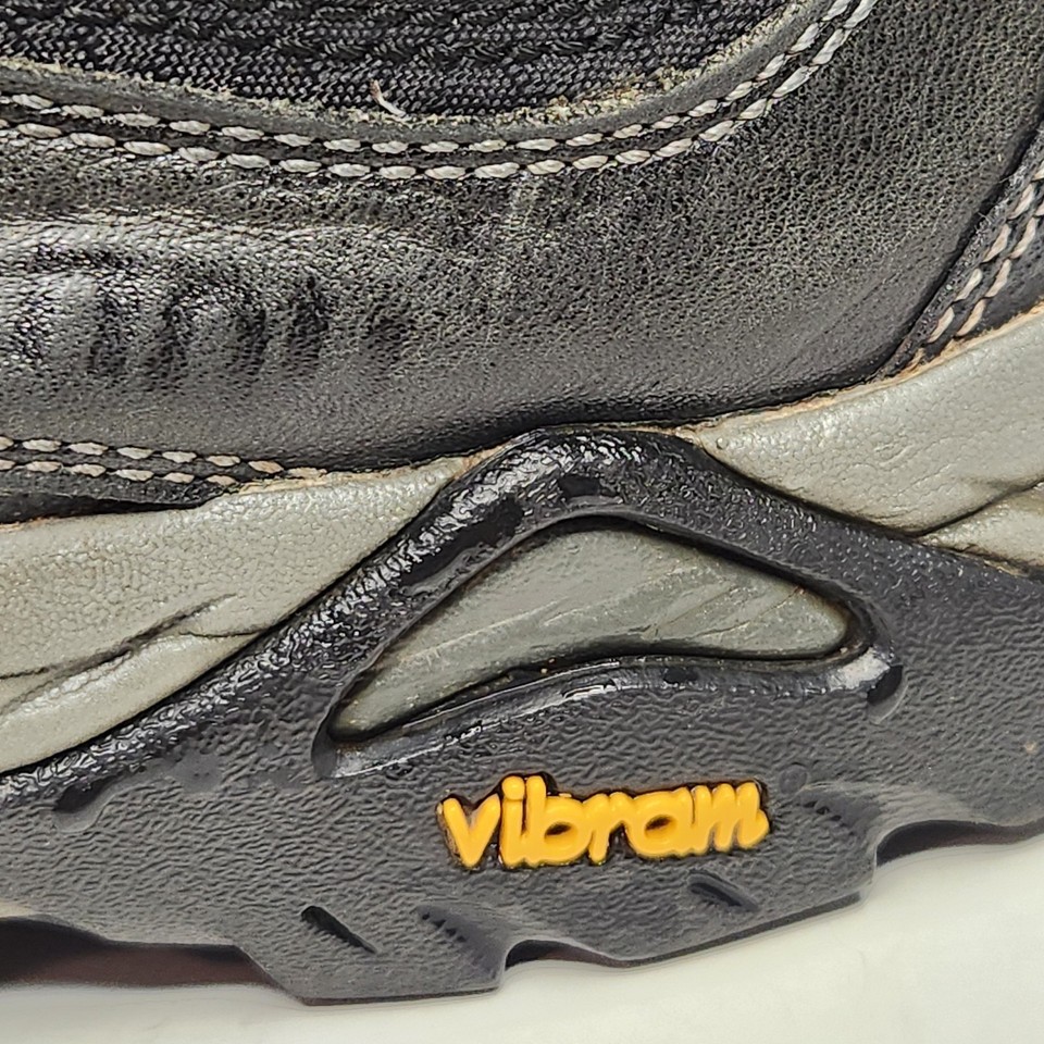 AHNU Montara ll Waterproof Leather Hiking Shoes Black Vibram Sole ...