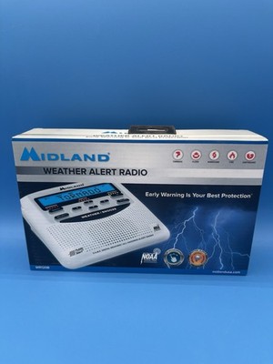 Midland WR120B/WR120EZ NOAA Emergency Weather Alert Radio New Early ...