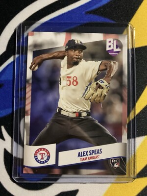 Alex Speas 2024 Topps Big League Baseball #195 Rookie RC Base Rangers ...