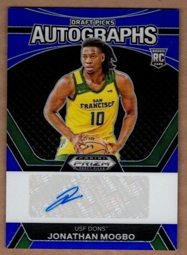 2024-25 Panini Prizm Draft Picks Draft Picks Auto Blue Jonathan Mogbo ...
