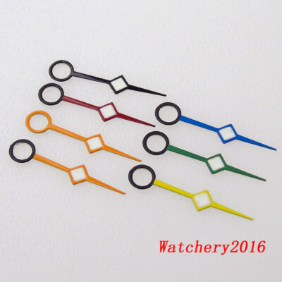 Bliger NEW Watch Hands Blue Red Yellow GMT Hand Lume Fit NH34 NH34A ...