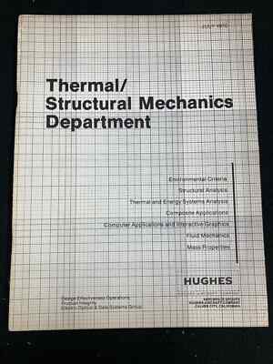 1978 HUGHES AIRCRAFT COMPANY THERMAL/STRUCTURAL MECHANICS DEPARTMENT | eBay