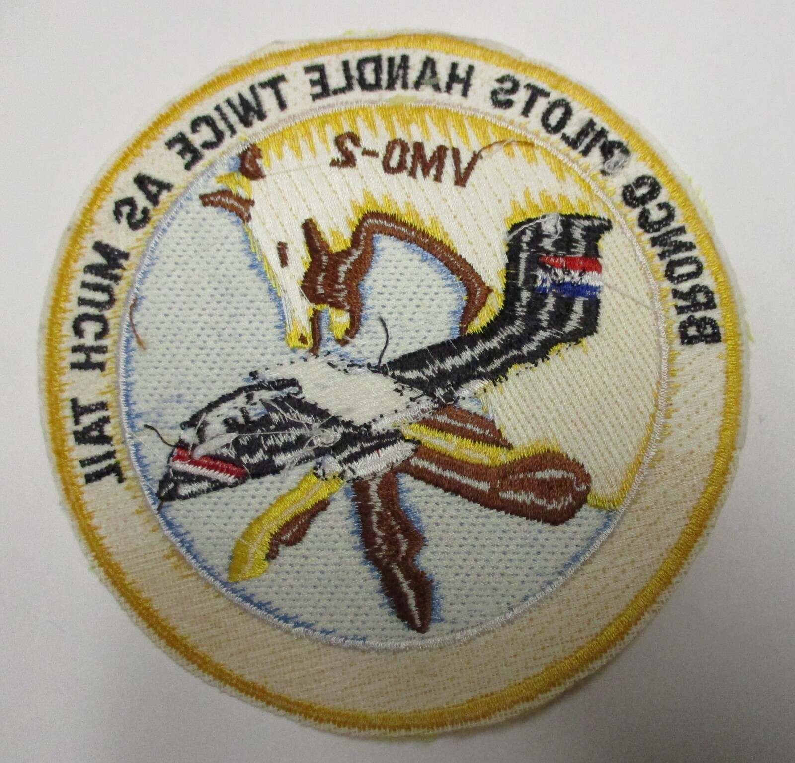 US MARINE CORPS VMO-2 SQUADRON USMC BRONCO PILOTS (5 Inch) PATCH | eBay