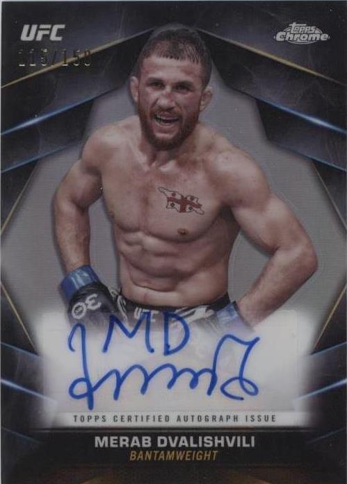 2024 Topps Chrome UFC - Chrome Veteran Autographs Merab Dvalishvili # ...