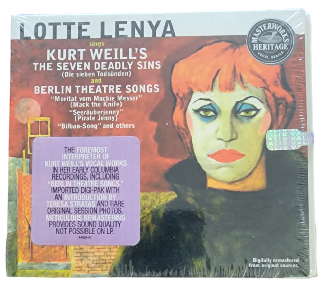 Lotte Lenya Sings Kurt Weill's The Seven Deadly Sins & Berlin Theater ...