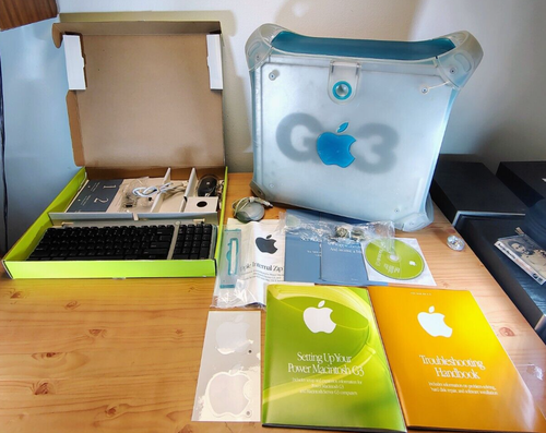 Original Apple Power Macintosh G3 Mac Blue & White Server MODEL W/ Box ...