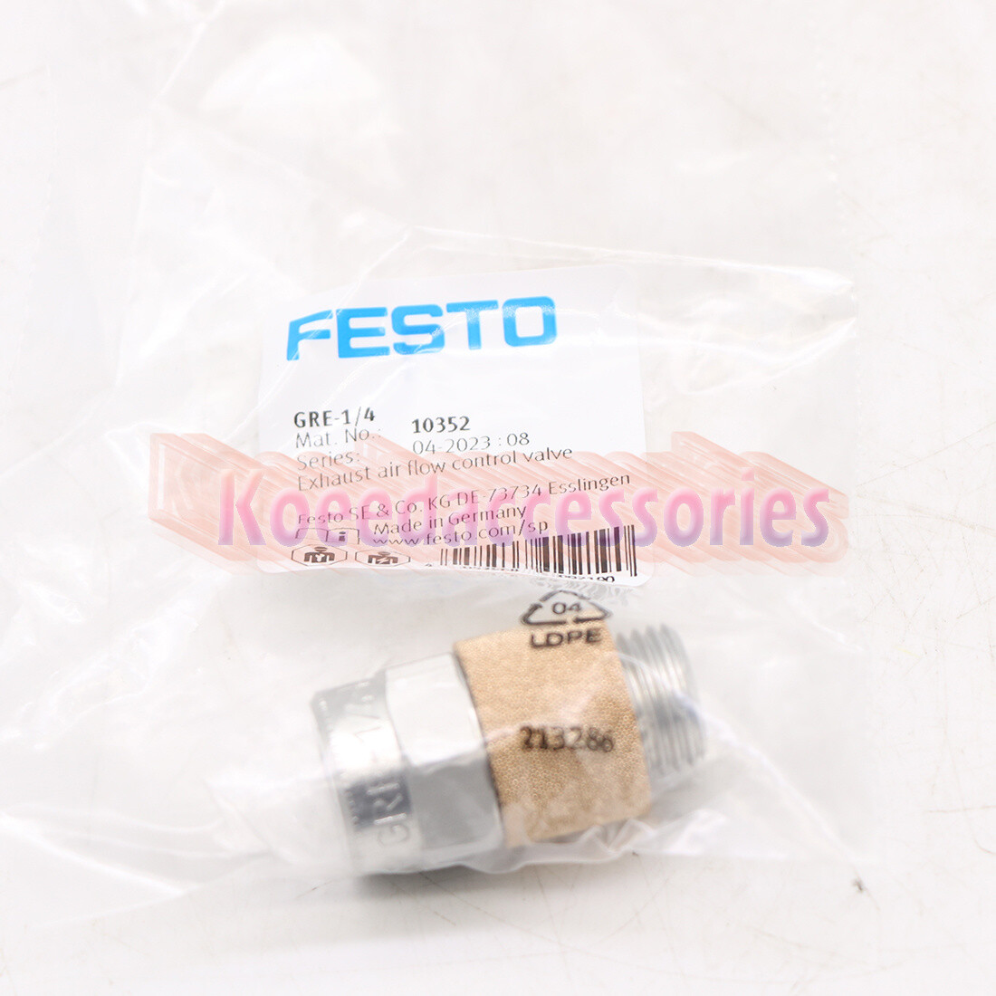 FESTO exhaust throttle valve GRE-1/4 10352 Brand new 1Pcs* | eBay